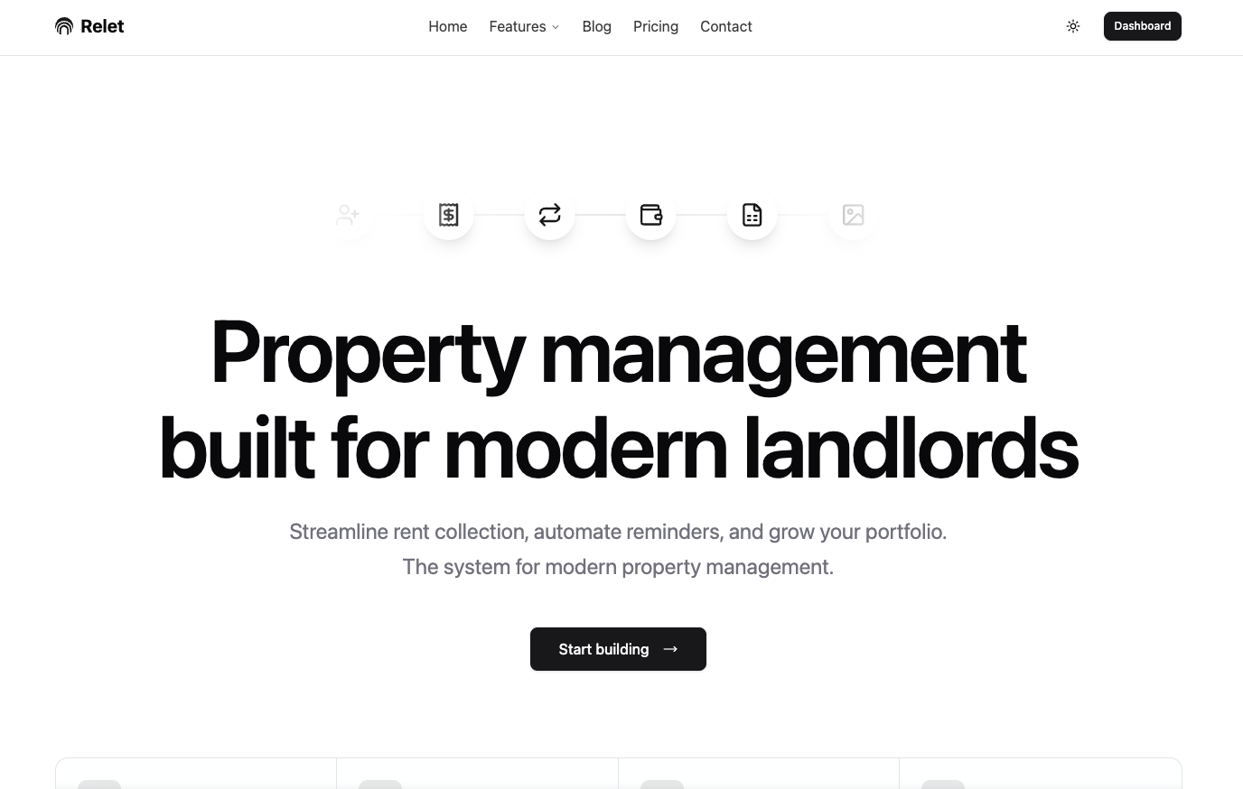 Relet - Modern Property Management Software